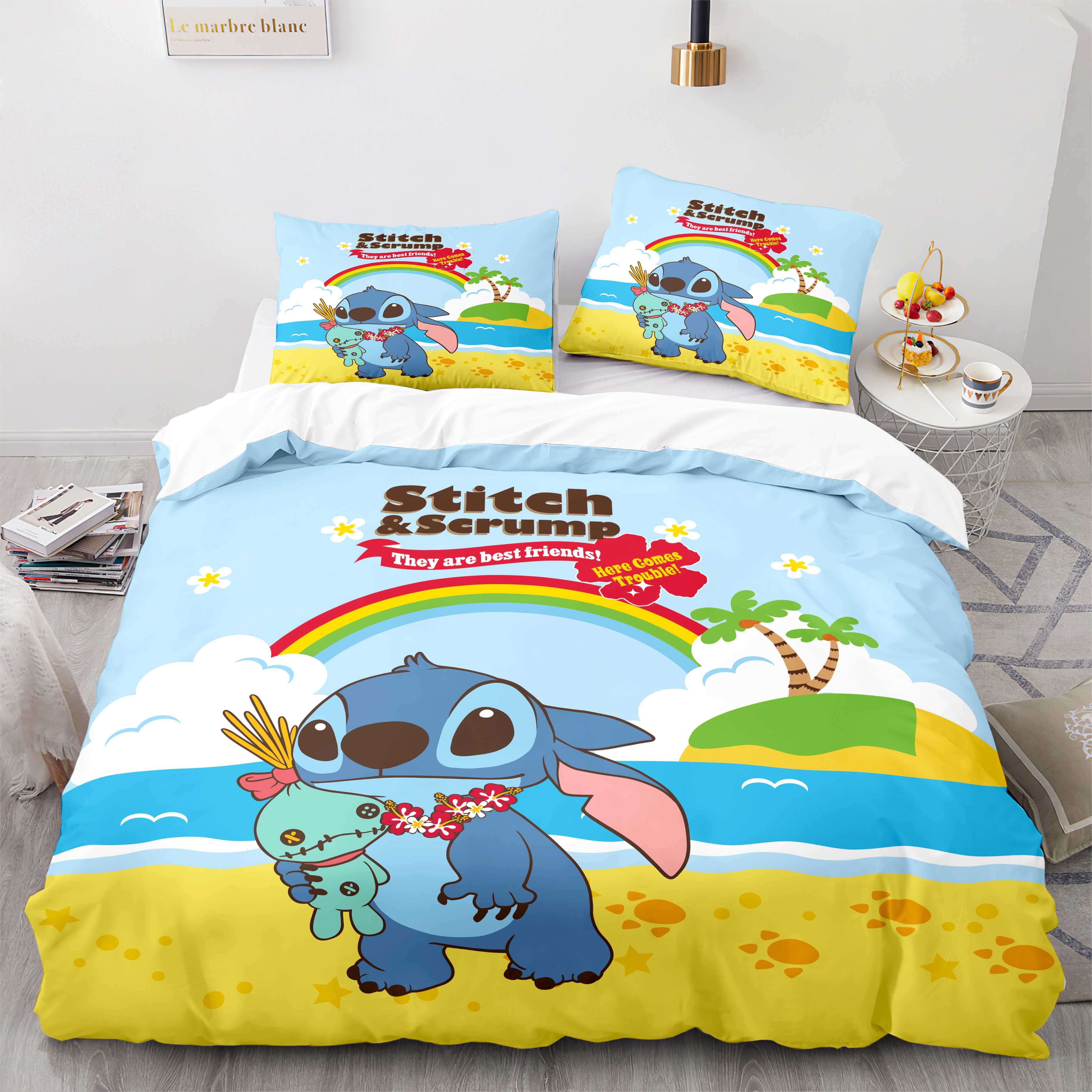 2026 NEW Stitch and Scrump Bedding Set Cosplay Quilt Cover Without ...